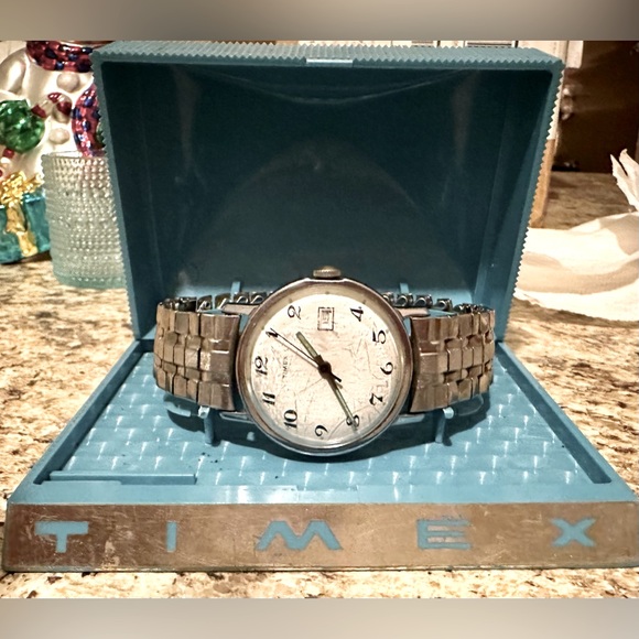 Timex | Accessories | Timex Winding Mens Arabic White Dial Retro Mint ...